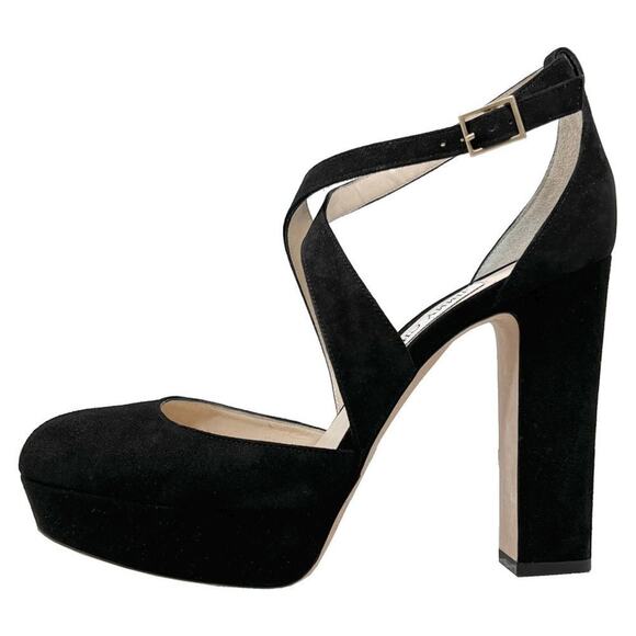 Jimmy Choo | Shoes | Jimmy Choo Joyce 2 Black Suede Platform Pumps ...